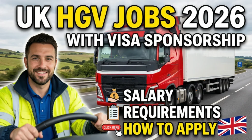 HGV Truck Driver Jobs in the UK with Visa Sponsorship 2026 – Salary ...