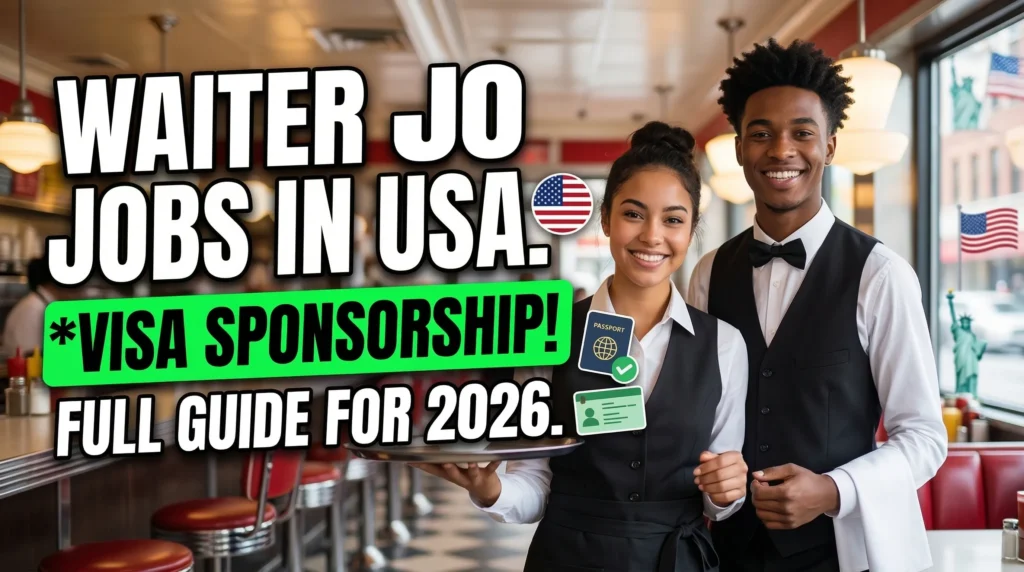 Waiter Jobs in USA with Visa Sponsorship 2026 - getfast.pk